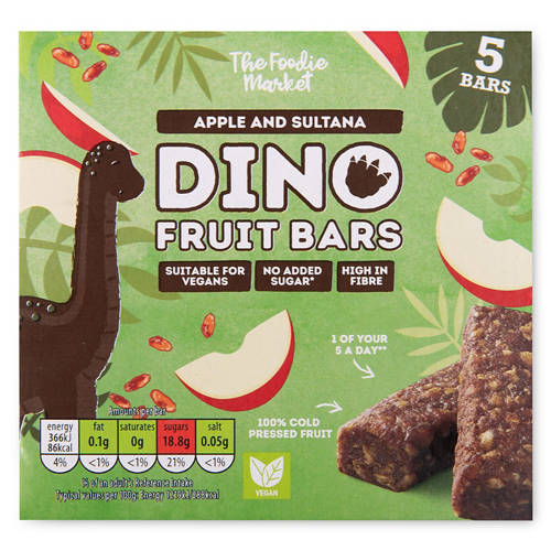 Apple & Sultana Dino Bars 5 Pack | ALDI UK